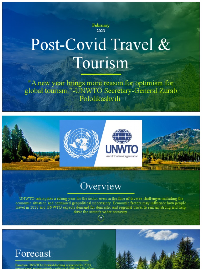 Tourism Recovery: UNWTO Forecasts International Tourist Arrivals Could ...