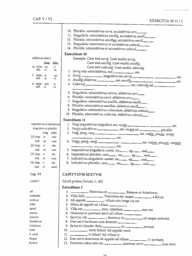 Capitulum VI Exercitia | PDF