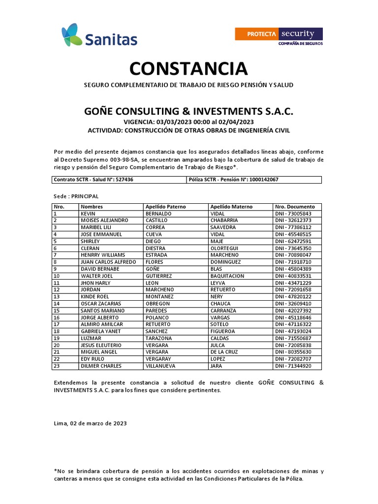 Constancia PDF | PDF