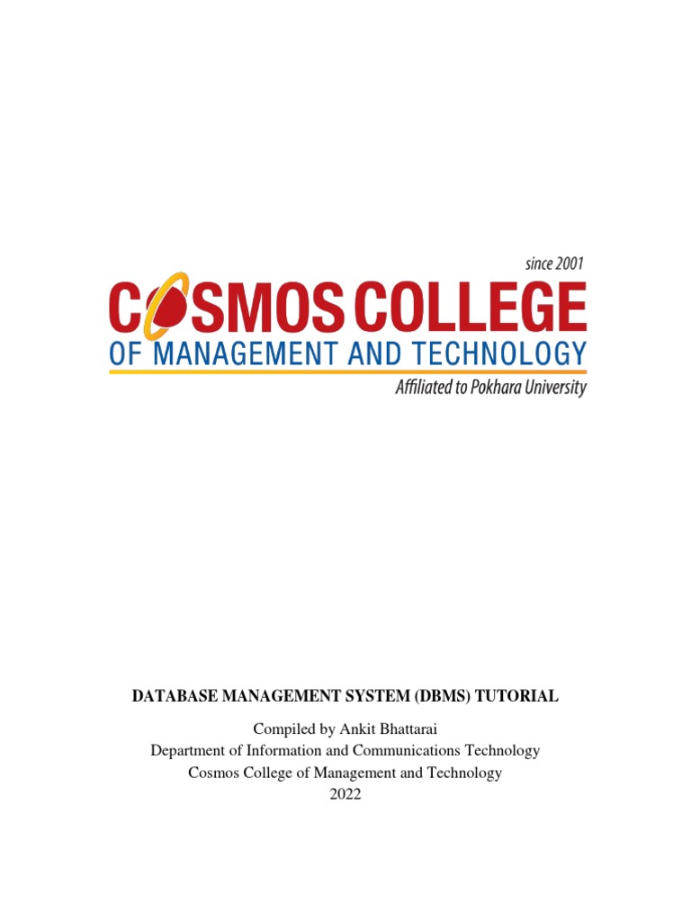 DBMS Tutorial (AB) | PDF | Databases | Data Model DBMS Tutorial (AB) | PDF | Databases | Data Model