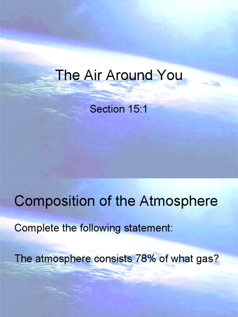 Air Around You Powerpoint | PDF