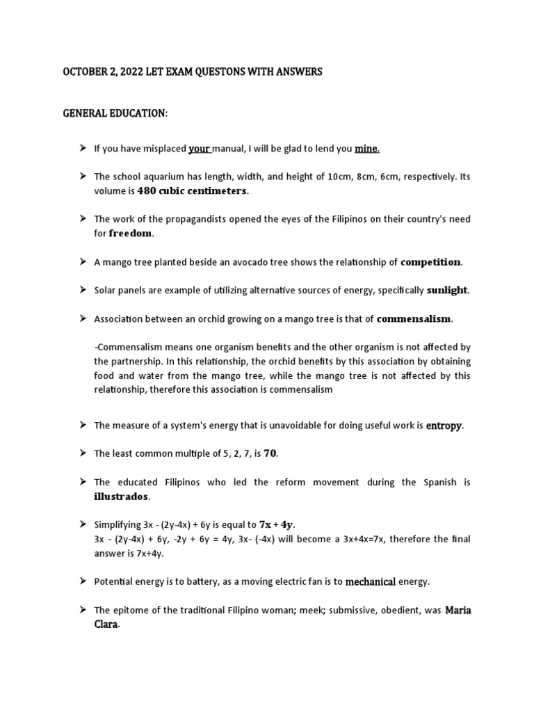 Previous LET Oct | PDF | Learning | Teachers