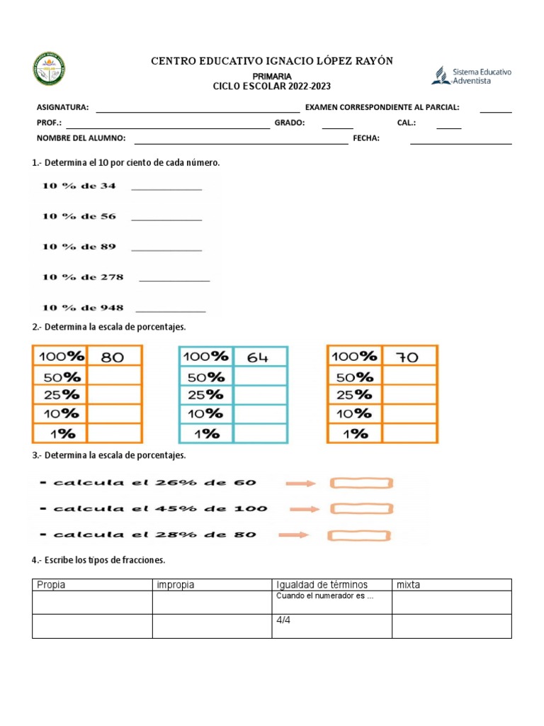 Formato de Examen | PDF