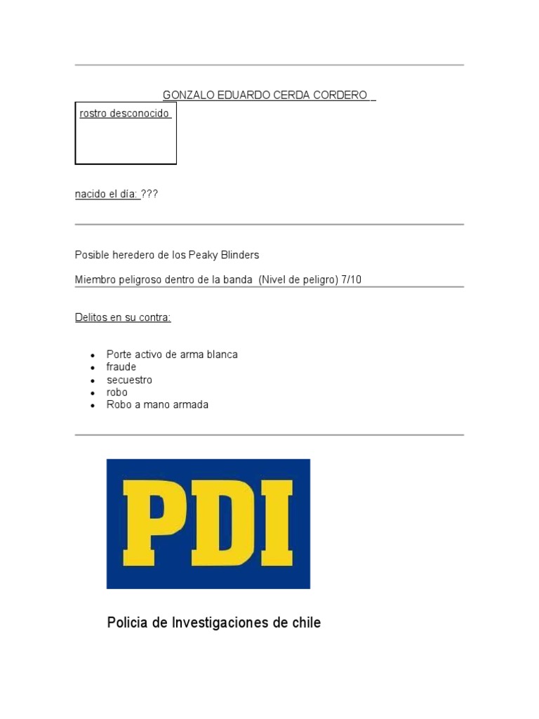 Gonzalo Eduardo Cerda Cordero | PDF | Novela negra, policíaca y suspenso