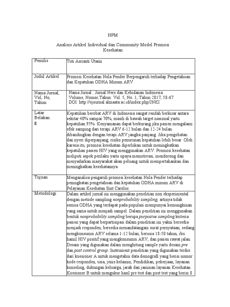 Kelompok 2 HPM HBM | PDF