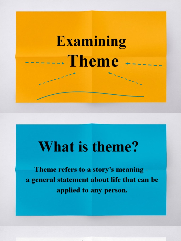 Theme - Literary Element | PDF | Psychology | Cognitive Science