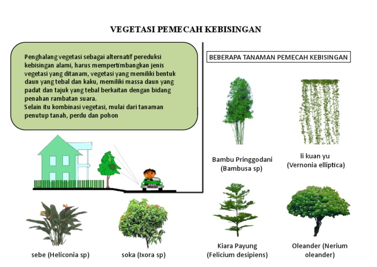 vegetasi pemecah suara.pptx | PDF
