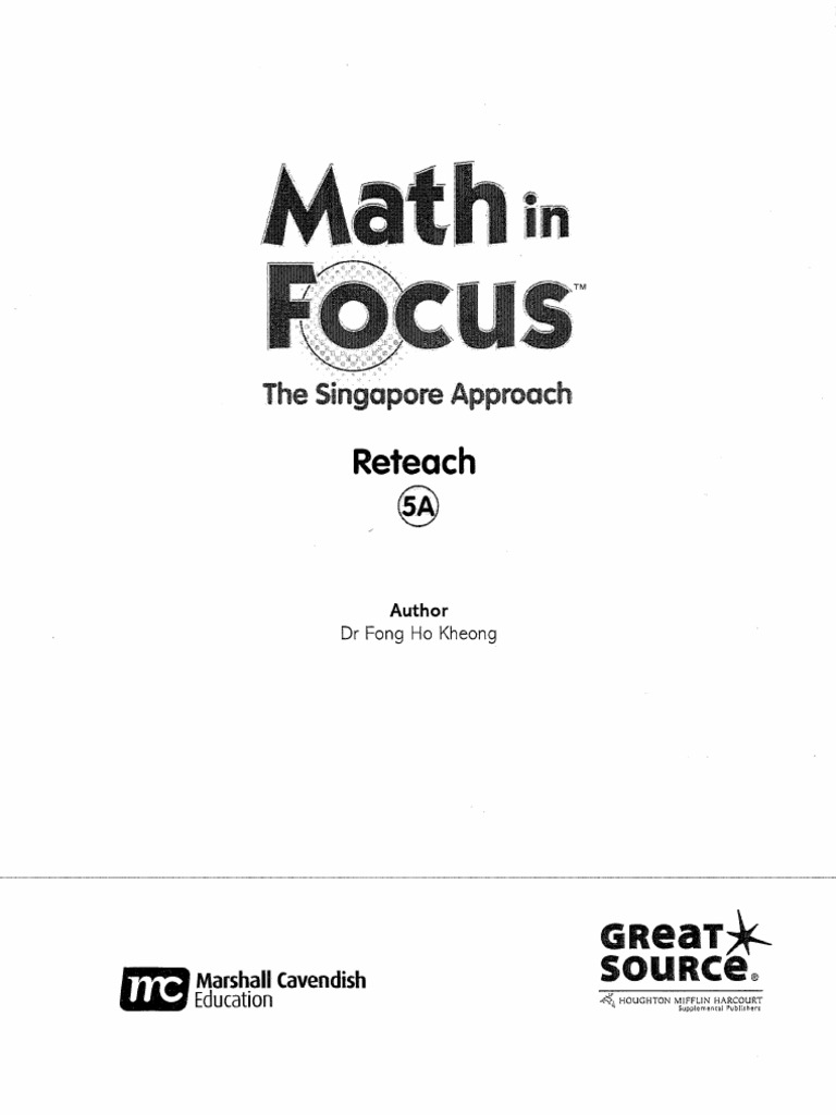 Singapore Math - in - Focus - Reteach - 5a PDF | PDF