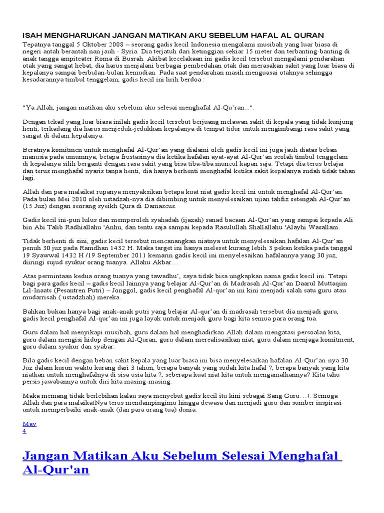 Kumpulan Materi Ceramah | PDF