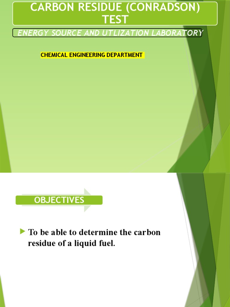 Carbon Residue (Conradson) Test | PDF | Carbon | Nature