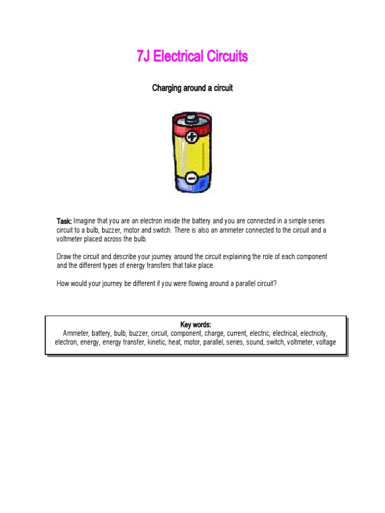 (442226) Electrical Circuits - Extended Writing | PDF