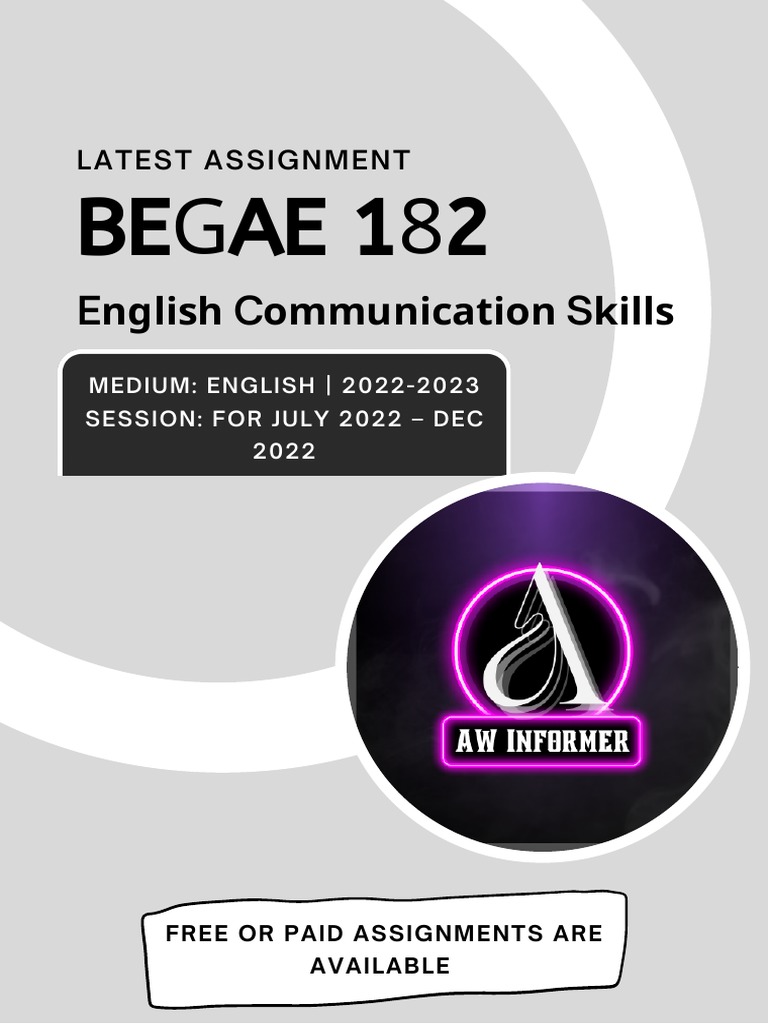 Assignment IGNOU | PDF | Communication | Cognitive Science