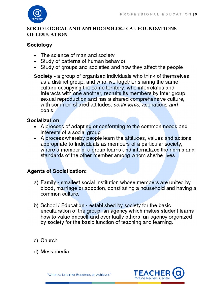 Profed Handout 8 (Ta) | PDF | Morality | Learning