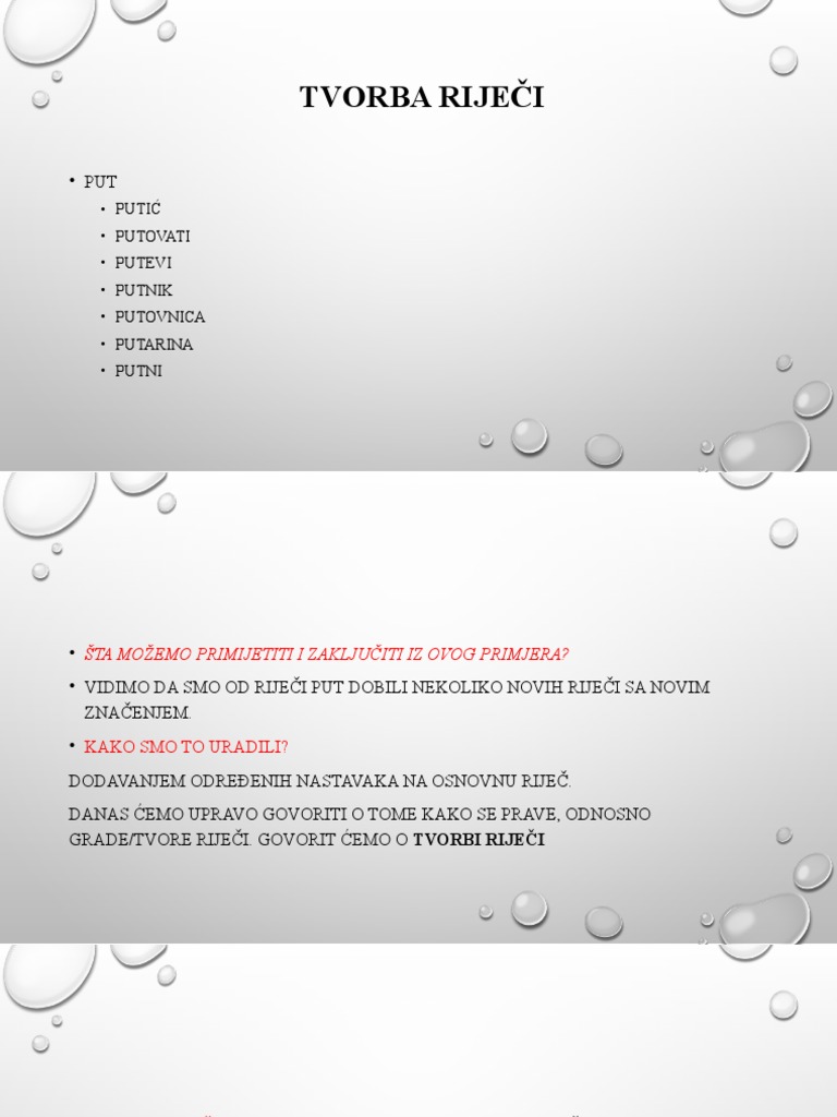 Tvorba Riječi | PDF