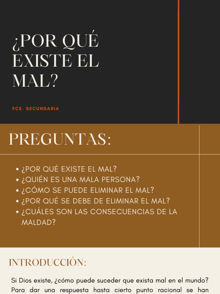 El Enigma del Mal y la Libertad Humana | PDF | Mal | Problema del mal
