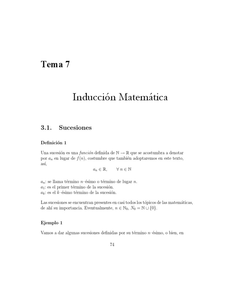 Induccion Matematica Docente | PDF | Prueba matemática | Lógica