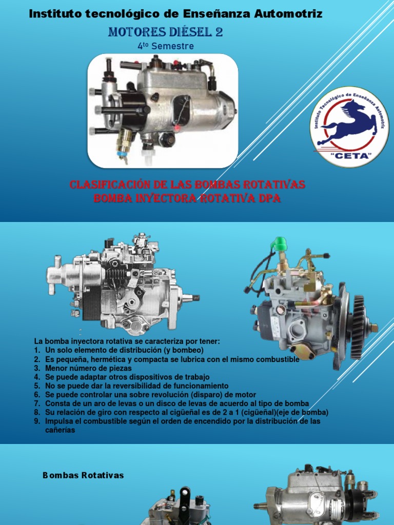 Clasificación de Las Bombas Inyectoras Rotativas | PDF