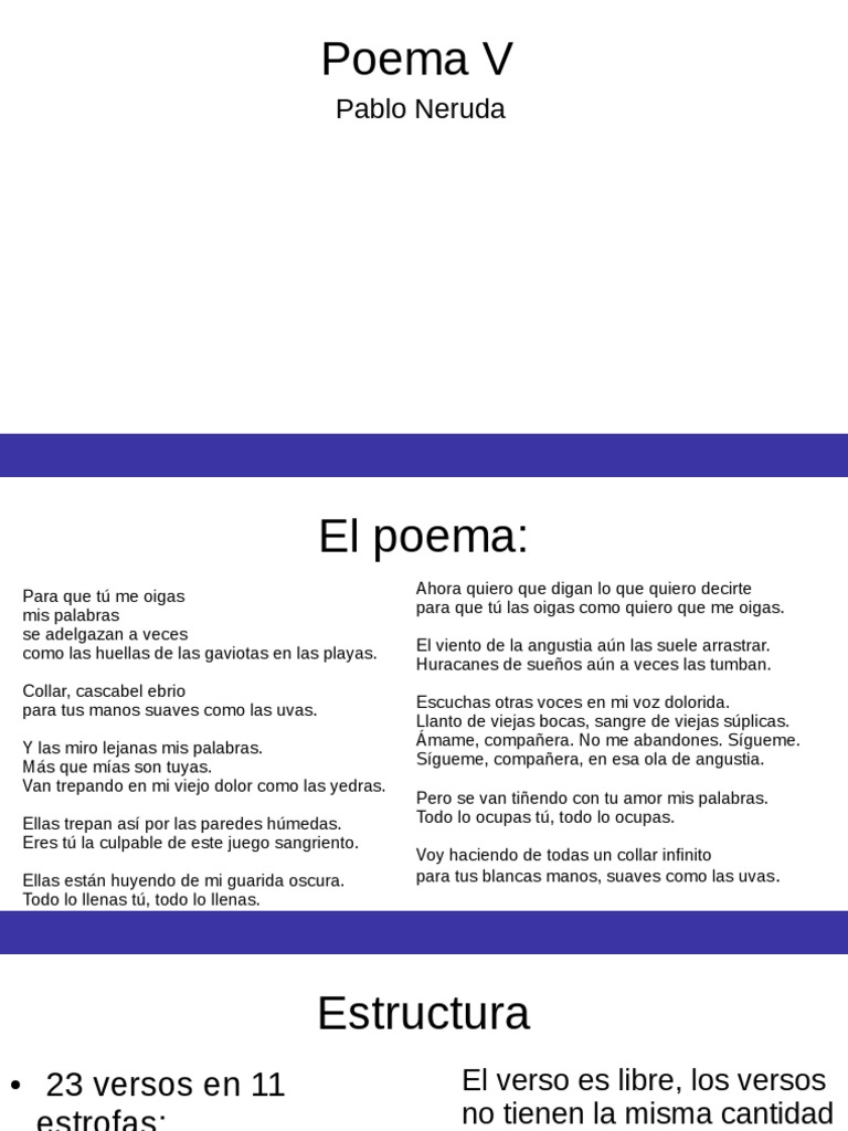 Poema V | PDF