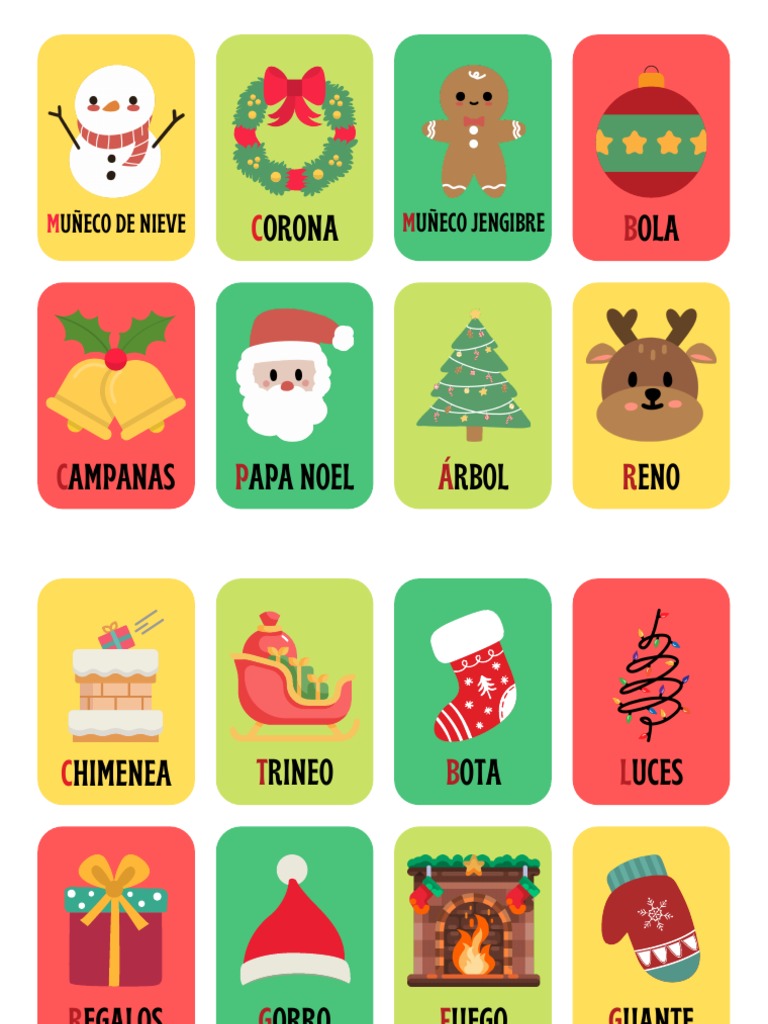 Vocabulario Navidad | PDF