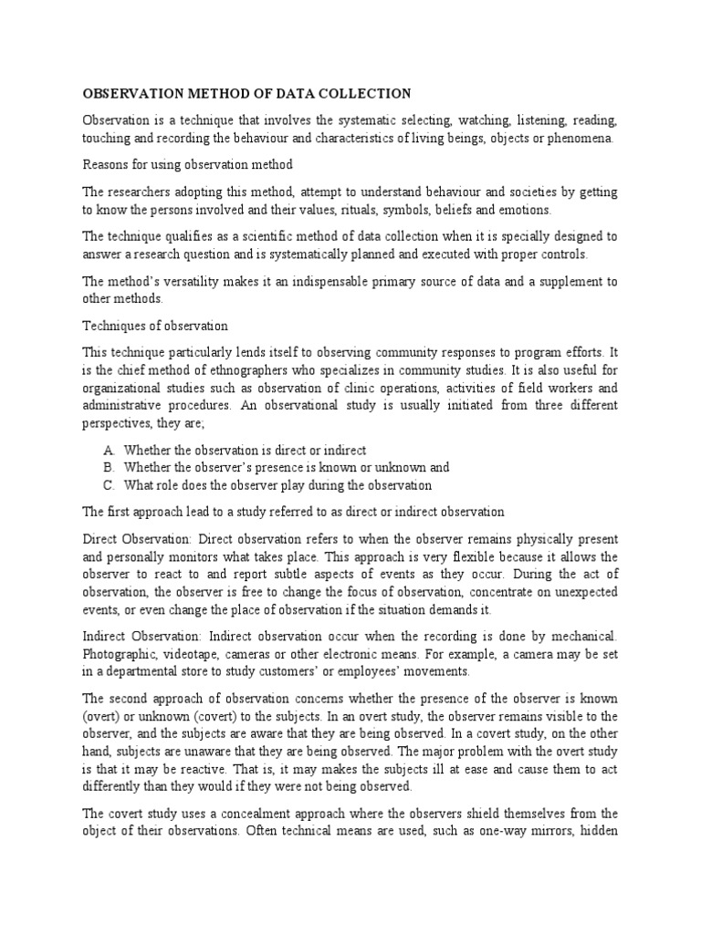 Data Collection | PDF