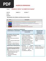 Sesion de Leemos Adivinanzas | PDF | Aprendizaje | Evaluación