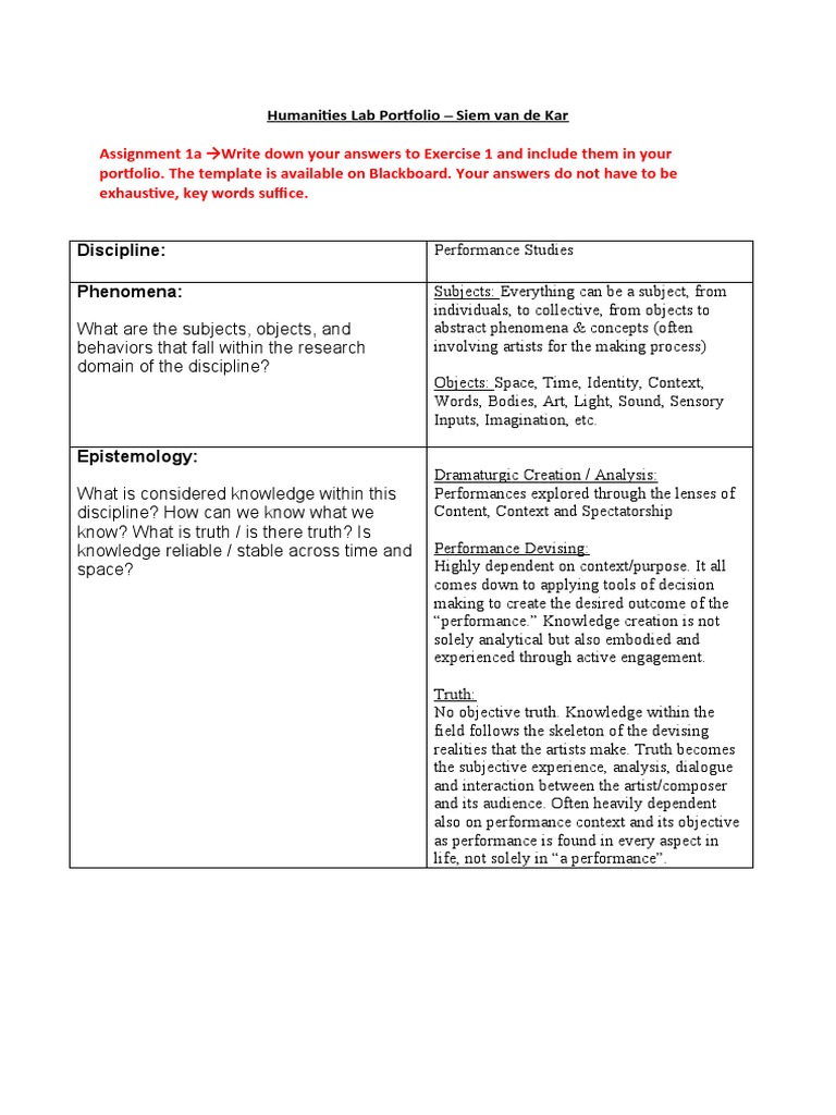 HUM LAB Assignment 1 - Siem Van de Kar | PDF | Analysis | Methodology