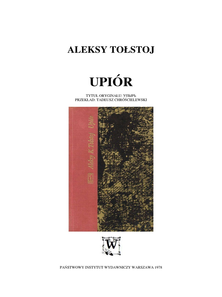 Tołstoj Aleksy - Upiór | PDF