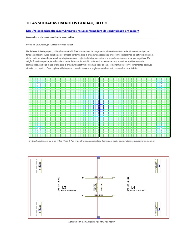 Telas Soldadas em Rolos Gerdau | PDF