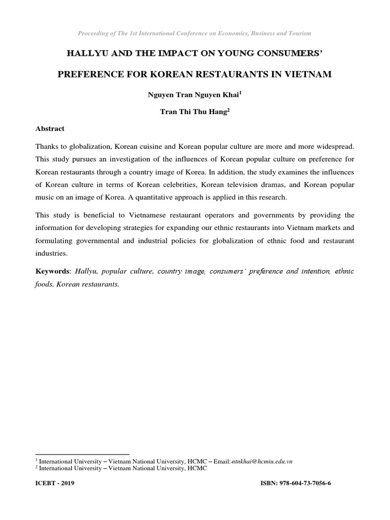 hallyu Hàn Quốc | PDF | Sampling (Statistics) | Factor Analysis