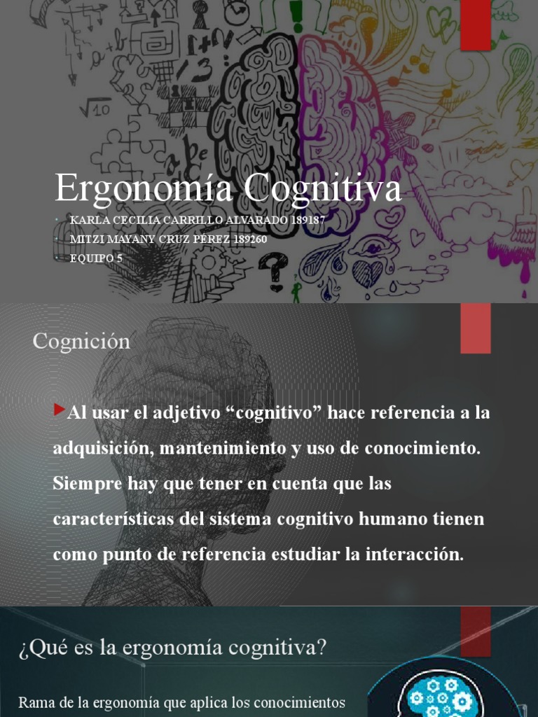 Ergonomía Cognitiva | PDF