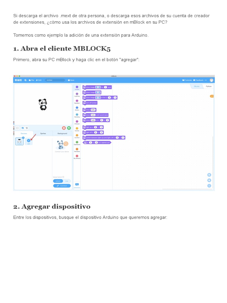 19 Importar Una Extensión A PC - Documentación de Mblock Extension ...