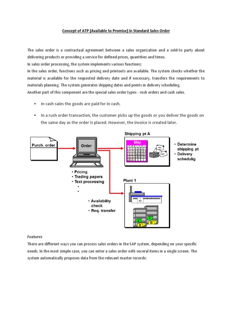 SAP SD - Sales Order - ATP PDF | PDF | Sales | Pricing