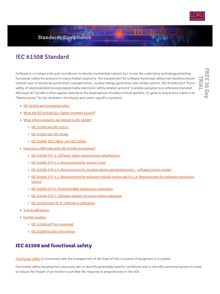 What Is IEC 61508 - IEC 61508 Standard Guide (Free PDFs Download ...