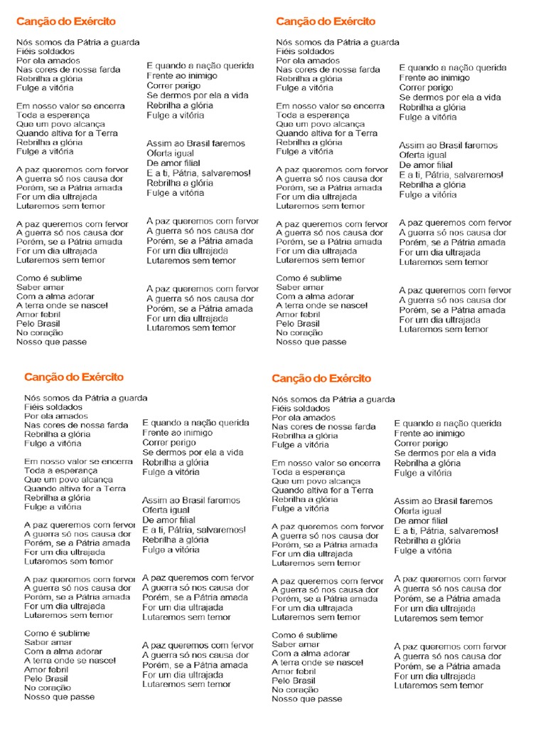 Canção Do Exército | PDF