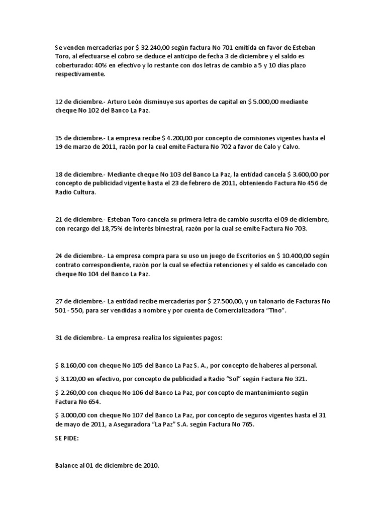 Ejercicio Conta 2 | PDF