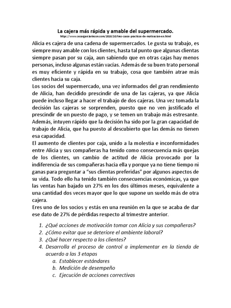 La Cajera Más Rápida Y Amable Del Supermercado Pdf