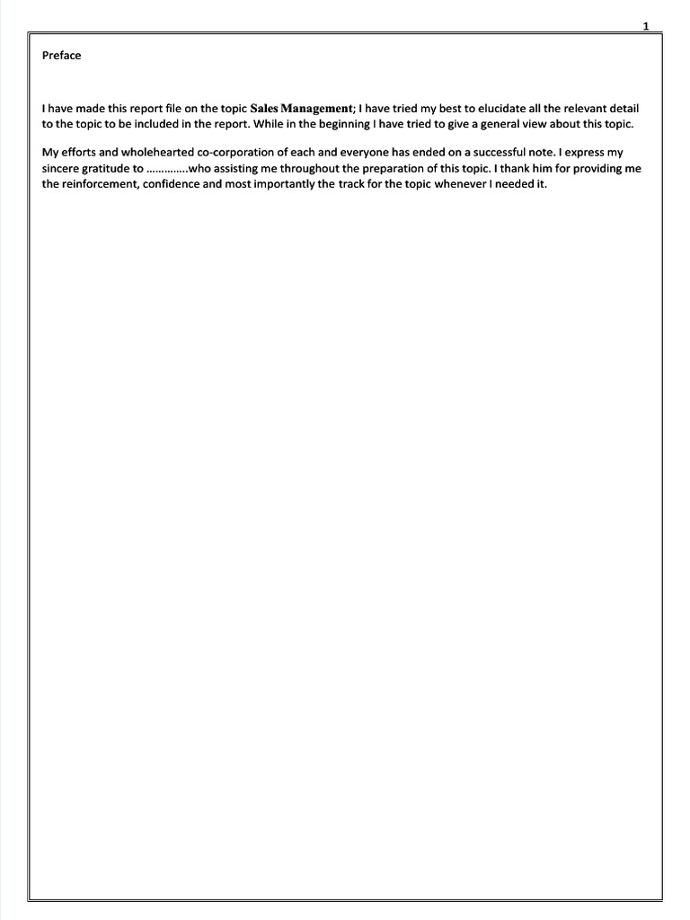 Sales Management Report PDF | PDF | Sales | Marketing