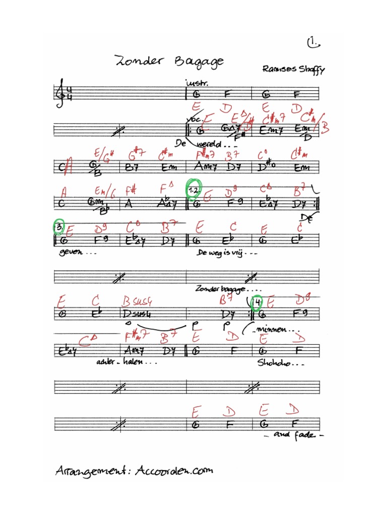 Ramses Shaffy Zonder Bagage | PDF