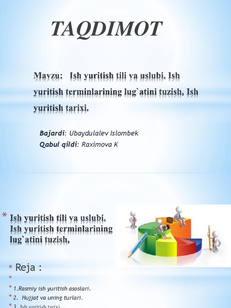 Taqdimot | PDF