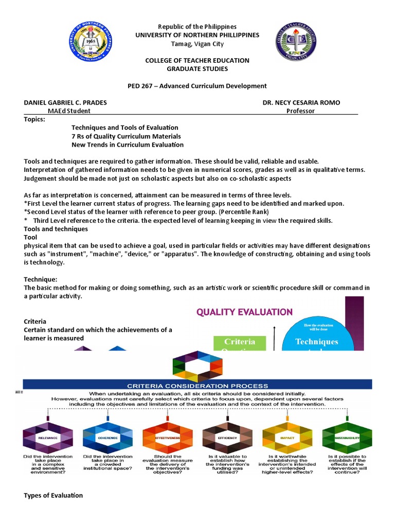 Advanced Curriculum Development Report | PDF | Curriculum | Educational ...