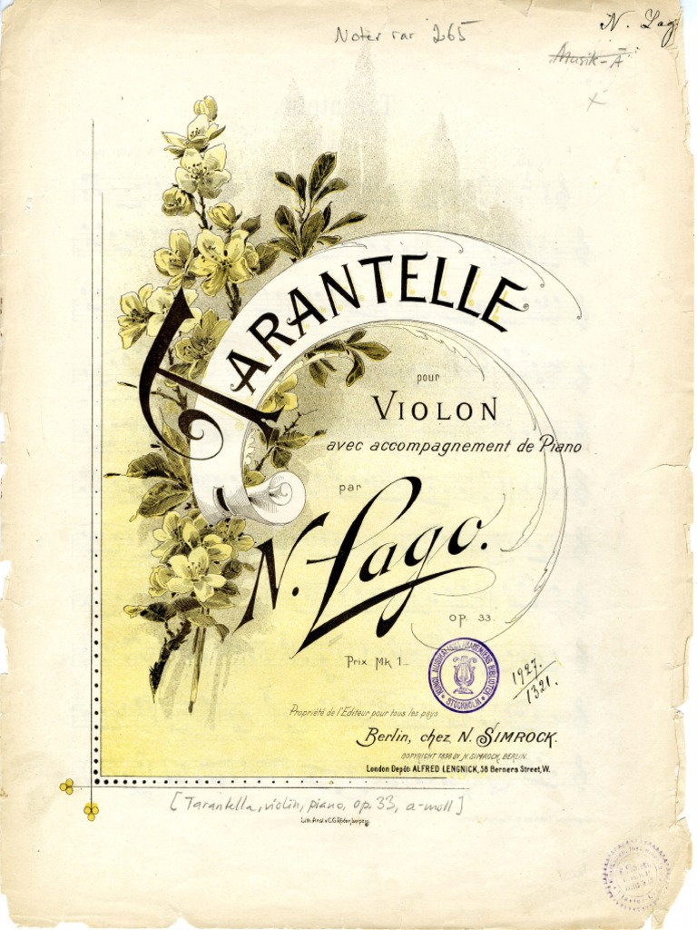 Tarantelle | PDF