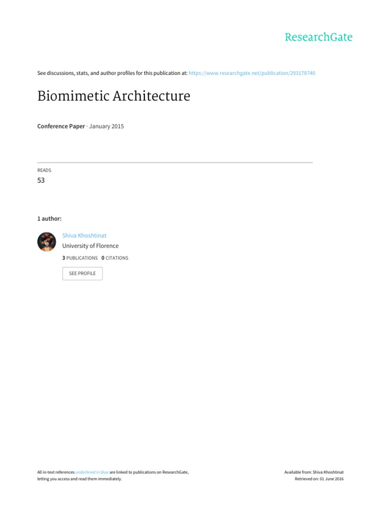 Biomimetic Architecture | PDF | Ecology | Ecosystem