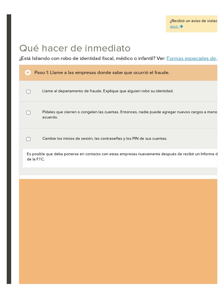 IdentityTheft - Gov - Recovery Steps PDF | PDF | Identity Theft ...