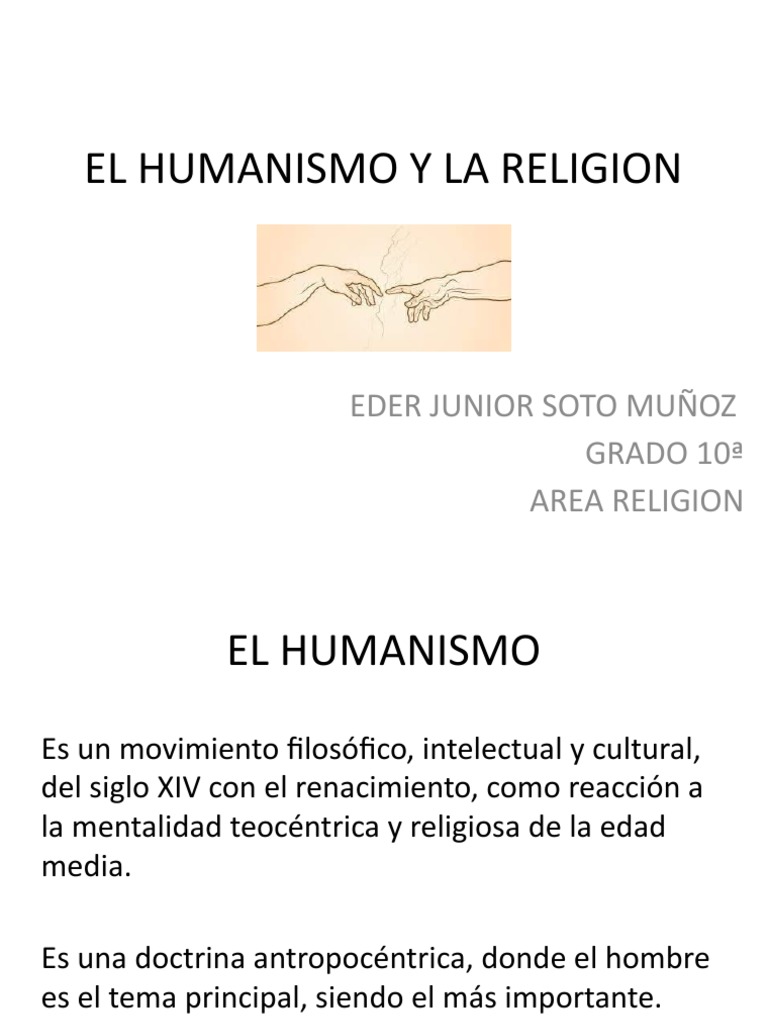 El Humanismo y La Religion | PDF | Humanismo | Dios