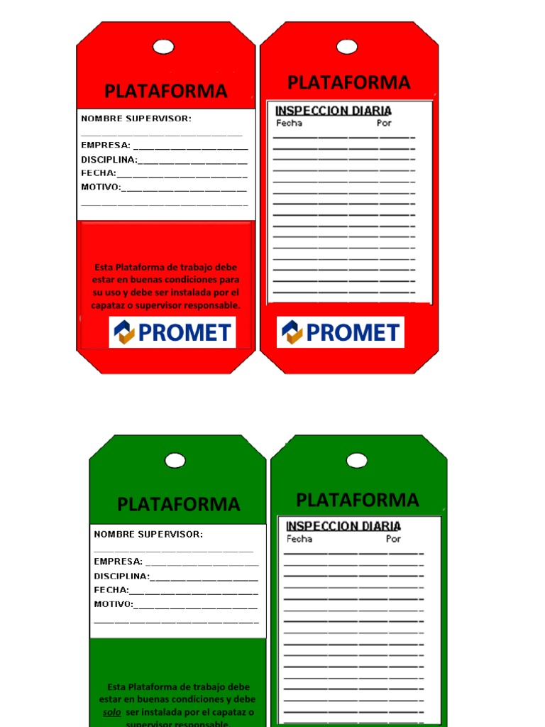 24.-Tarjetas de Plataformas de Trabajo | PDF