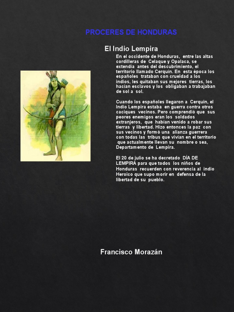 Próceres y Símbolos de Honduras | PDF