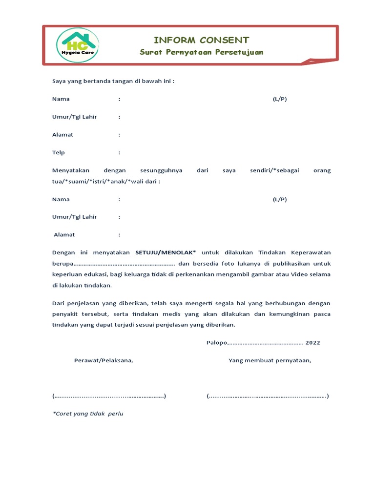 Inform Consent | PDF