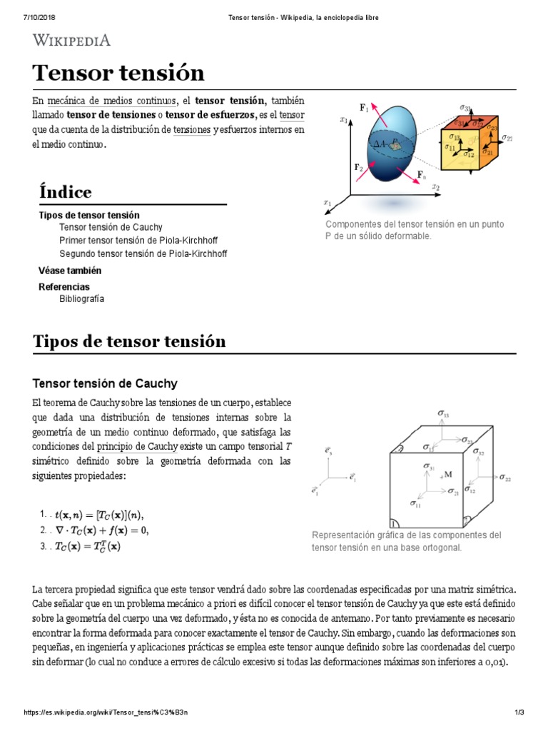 TENSOR TENSION- W | PDF | Ingeniería mecánica | Análisis matemático