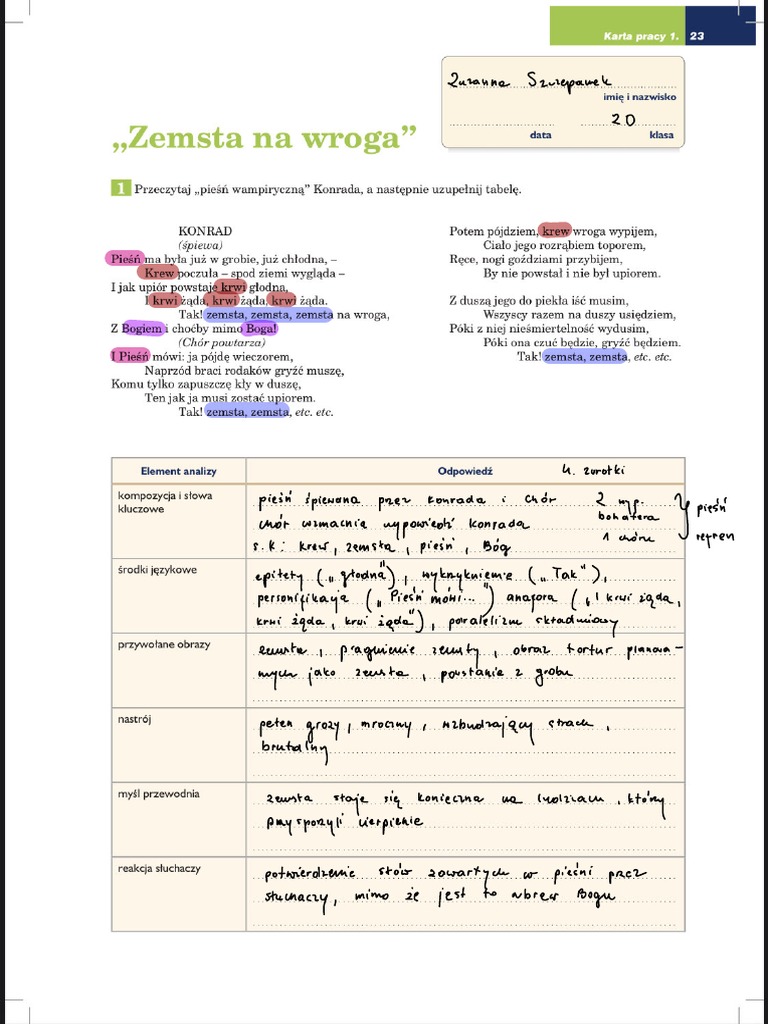 ? Wypracowania, Język Polski ? | PDF