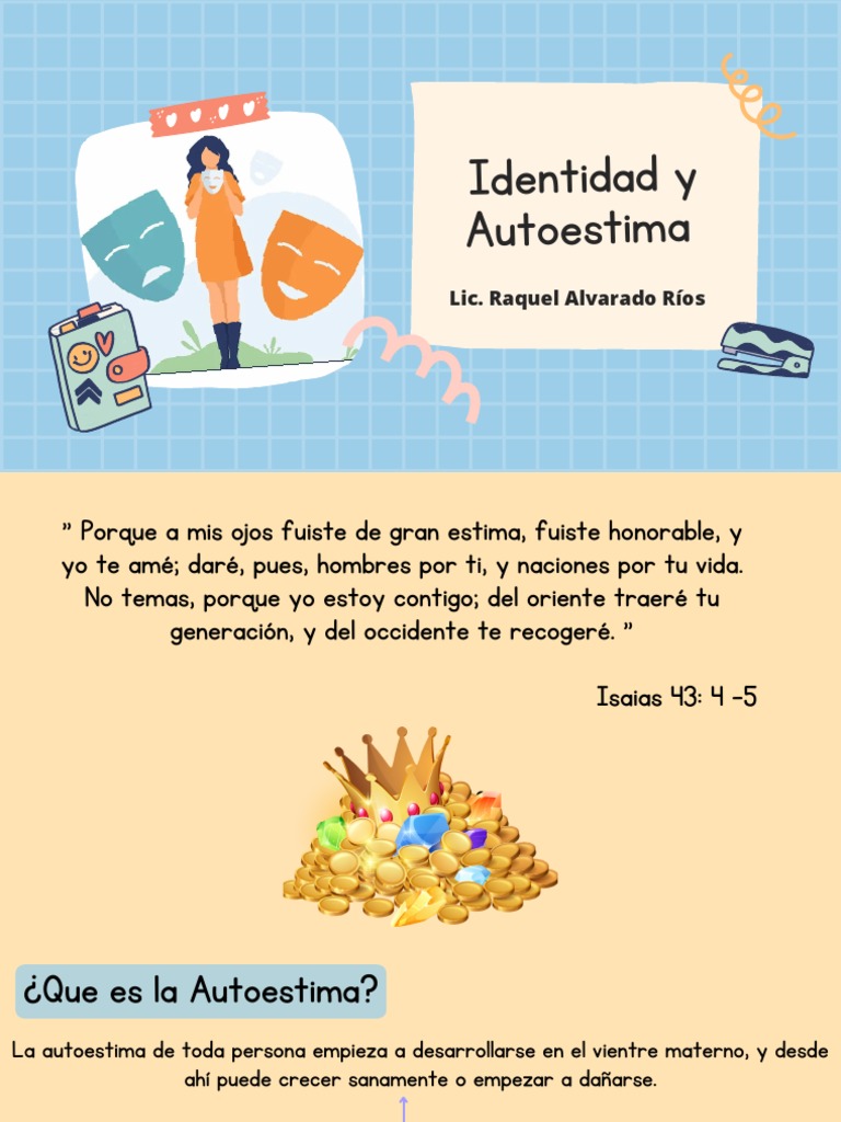Identidad y Autoestima: Lic. Raquel Alvarado Ríos | PDF | Autoestima ...